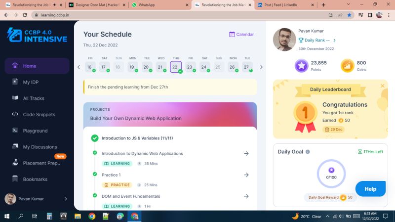 Pavan kumar chintakunta on LinkedIn: #day66 #100daysofcode ... Pavan kumar chintakunta on LinkedIn: #day66 #100daysofcode ...