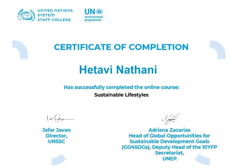 Hetavi Nathani on LinkedIn: #environment #sustainable #sdgs Hetavi Nathani on LinkedIn: #environment #sustainable #sdgs