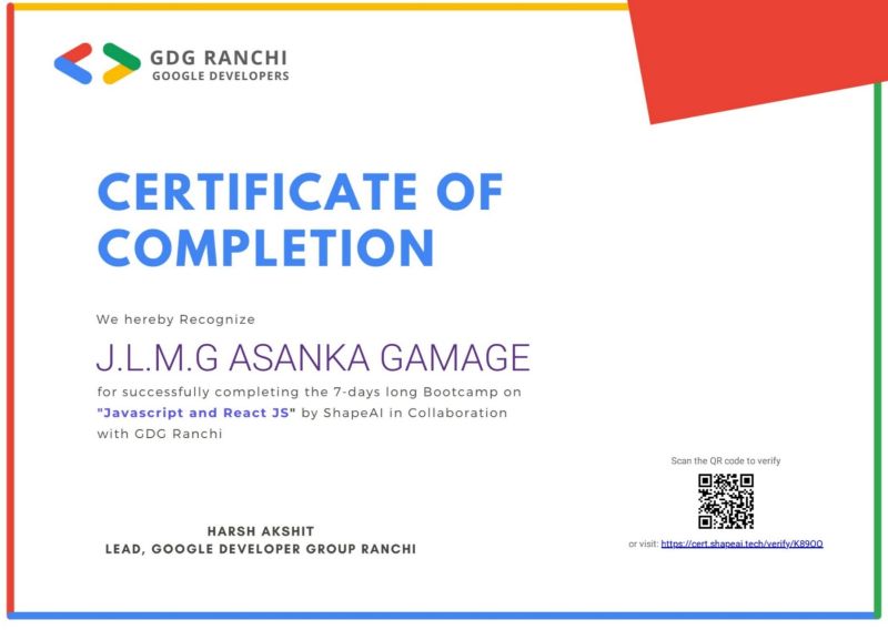 Asanka Gamage on LinkedIn: #gdg #javascript #react #html #html5 #css # ... Asanka Gamage on LinkedIn: #gdg #javascript #react #html #html5 #css # ...