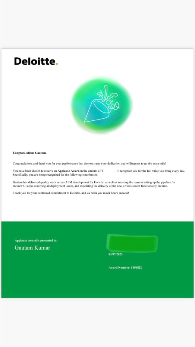 Gautam Kumar Singh on LinkedIn: #thankyou #deloitte #team # ... Gautam Kumar Singh on LinkedIn: #thankyou #deloitte #team # ...