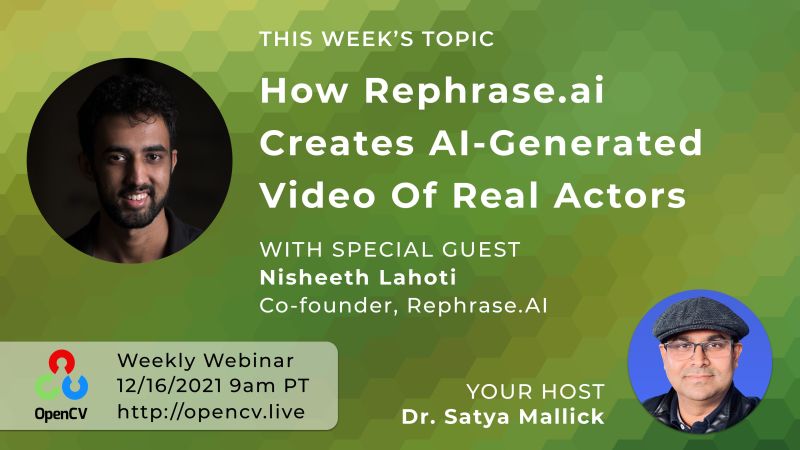Satya Mallick on LinkedIn: #opencv #webinar #ai #computervision #ml # ... Satya Mallick on LinkedIn: #opencv #webinar #ai #computervision #ml # ...