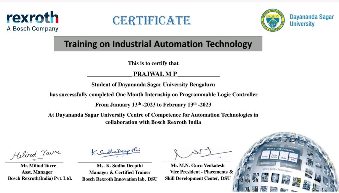 Prajwal M P on LinkedIn: #internship #training #plcladderlogic # ... Prajwal M P on LinkedIn: #internship #training #plcladderlogic # ...