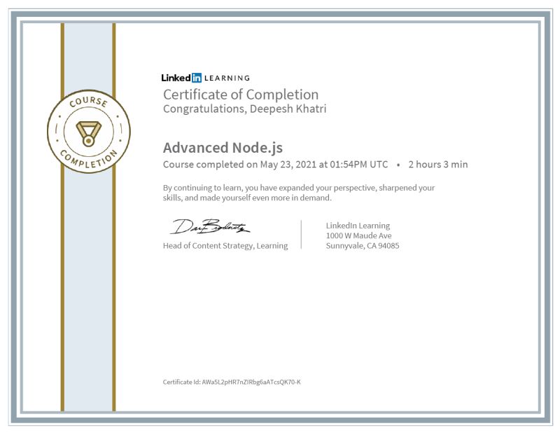 Deepesh Khatri on LinkedIn: #javascript #nodejs #nodejsdevelopment # ... Deepesh Khatri on LinkedIn: #javascript #nodejs #nodejsdevelopment # ...