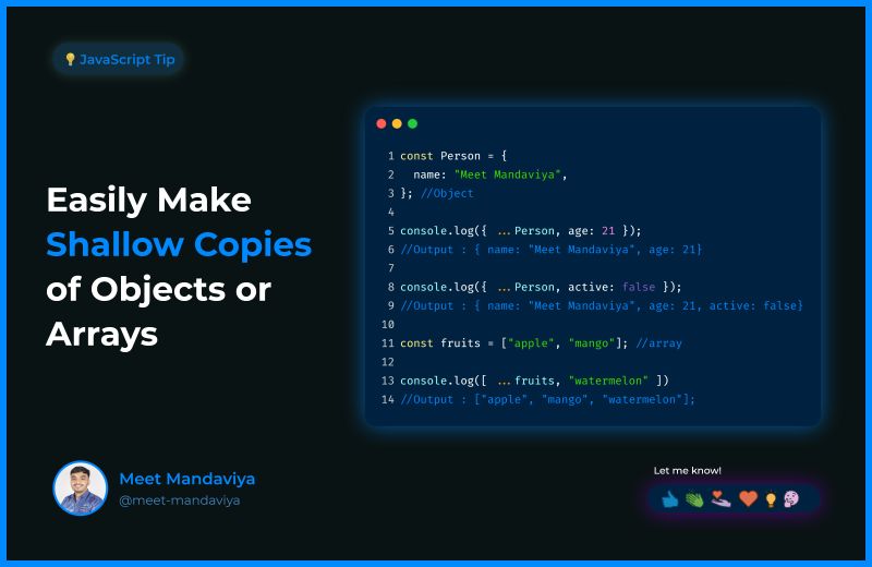 Meet Mandaviya auf LinkedIn: #javascript #coach #reactjs # ... Meet Mandaviya auf LinkedIn: #javascript #coach #reactjs # ...