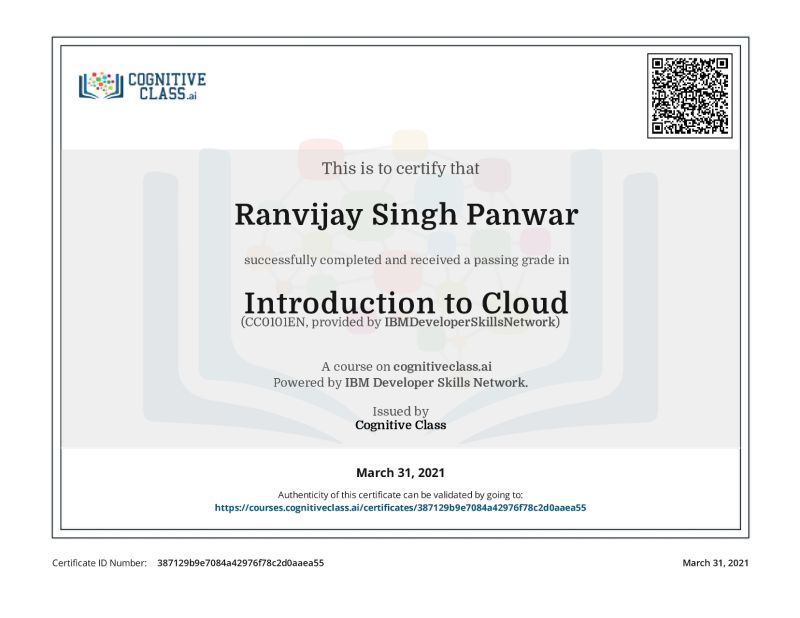 Ranvijay Singh on LinkedIn: Thank you IBM Ranvijay Singh on LinkedIn: Thank you IBM