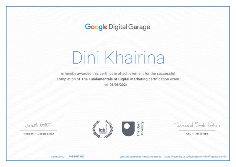 Dini Khairina on LinkedIn: #digitalmarketing #business #google Dini Khairina on LinkedIn: #digitalmarketing #business #google