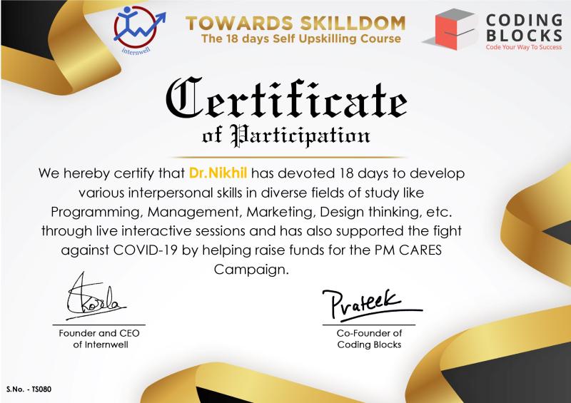 Nikhil Goyal on LinkedIn: #lockdownlearning #internshipopportunity # ... Nikhil Goyal on LinkedIn: #lockdownlearning #internshipopportunity # ...