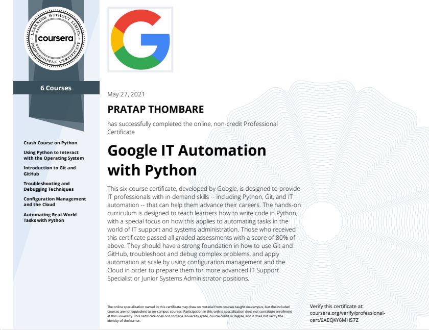 Pratap Thombare on LinkedIn: #google #python #automation #devops # ... Pratap Thombare on LinkedIn: #google #python #automation #devops # ...