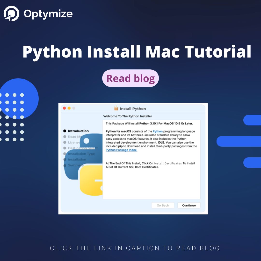 Optymize on LinkedIn: Python Install Mac Tutorial - Optymize Optymize on LinkedIn: Python Install Mac Tutorial - Optymize