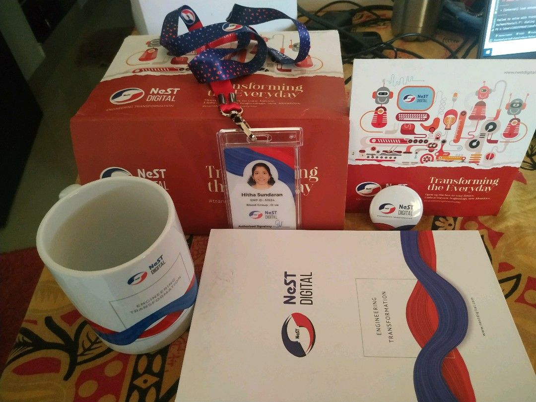 Hitha Sundaran on LinkedIn: Thank you NeST Digital for warm welcome kit😊 Hitha Sundaran on LinkedIn: Thank you NeST Digital for warm welcome kit😊
