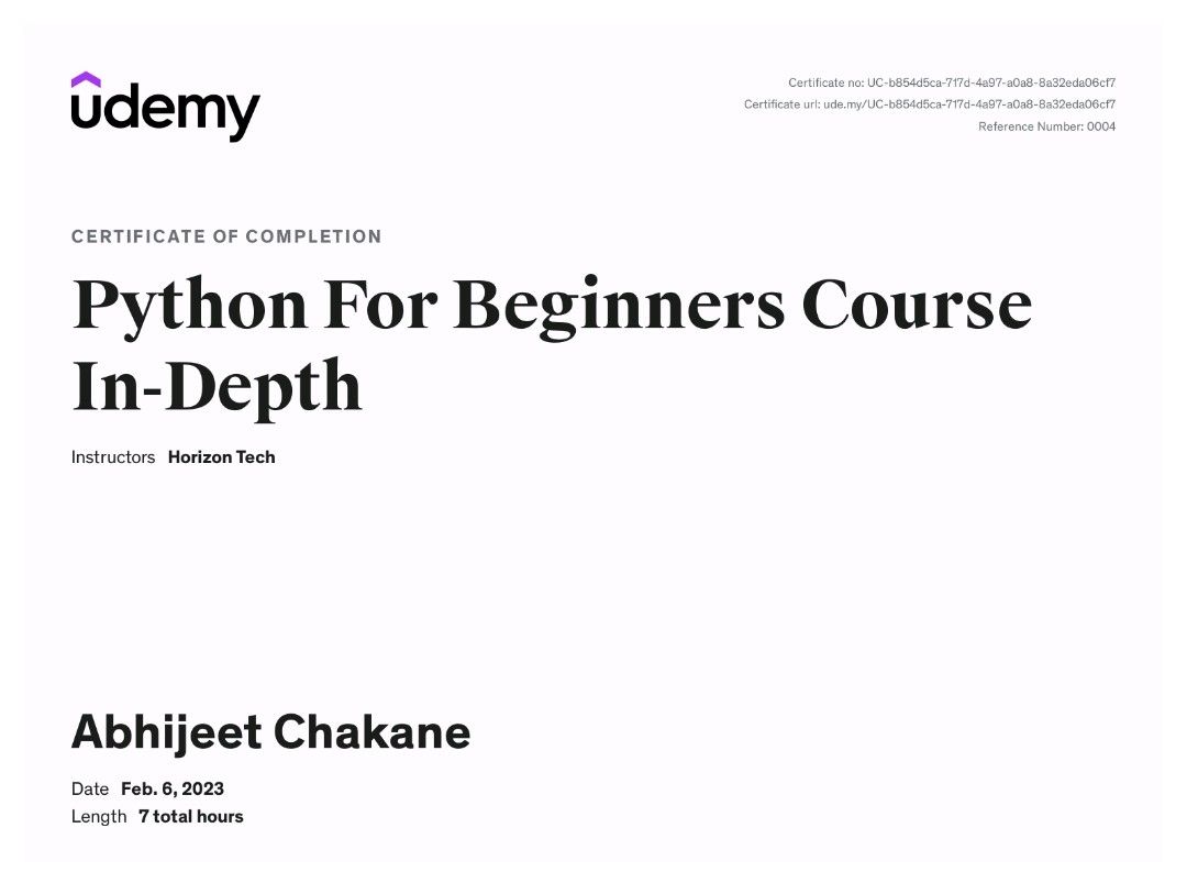 Abhijeet Chakane on LinkedIn: #python #aws #udemycourse #udemy Abhijeet Chakane on LinkedIn: #python #aws #udemycourse #udemy