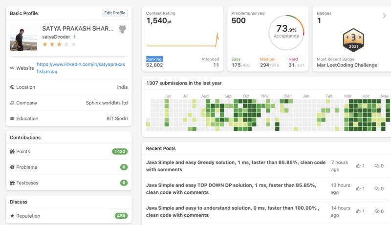 Satya Prakash Sharma on LinkedIn: #leetcode #coding #codinglife # ... Satya Prakash Sharma on LinkedIn: #leetcode #coding #codinglife # ...