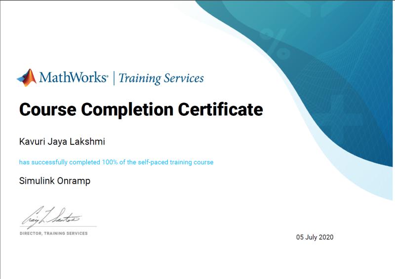 Jaya Lakshmi Kavuri on LinkedIn: #simulink Jaya Lakshmi Kavuri on LinkedIn: #simulink