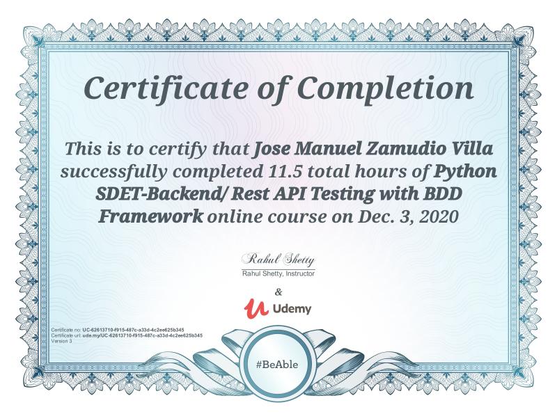 Jose M Zamudio on LinkedIn: #testautomation #python #learning #udemy Jose M Zamudio on LinkedIn: #testautomation #python #learning #udemy