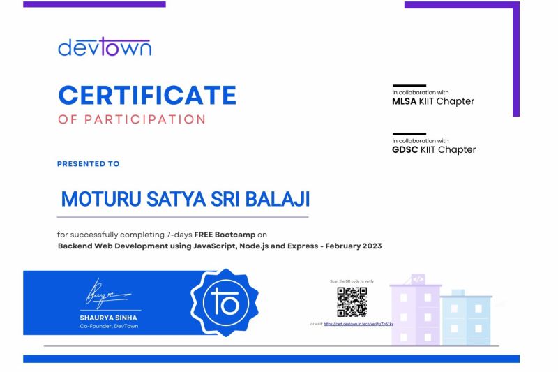 Satya Sri Balaji Moturu on LinkedIn: #backenddevelopment #nodejs #js # ... Satya Sri Balaji Moturu on LinkedIn: #backenddevelopment #nodejs #js # ...