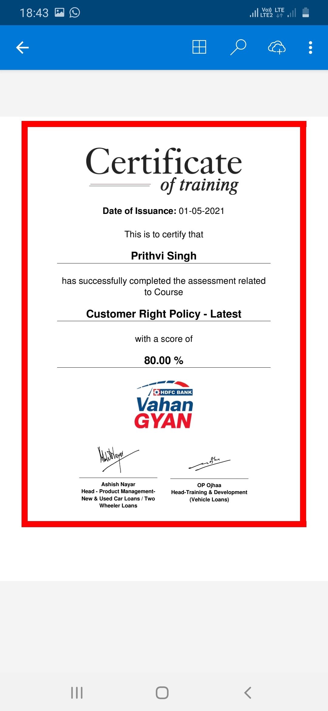 Prithvi Singh on LinkedIn: HDFC BANK LIMITED AUTO LOAN Prithvi Singh on LinkedIn: HDFC BANK LIMITED AUTO LOAN