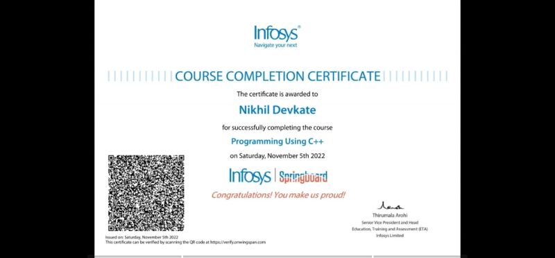 Nikhil Devkate on LinkedIn: #programming #learning Nikhil Devkate on LinkedIn: #programming #learning