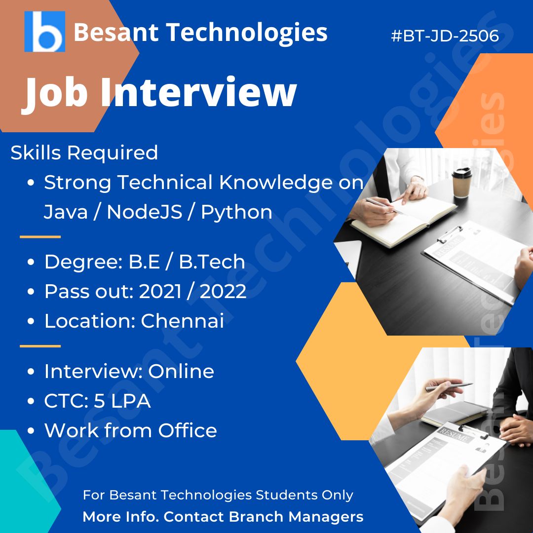 Besant Technologies on LinkedIn: #java #nodejs #python #html #css # ... Besant Technologies on LinkedIn: #java #nodejs #python #html #css # ...