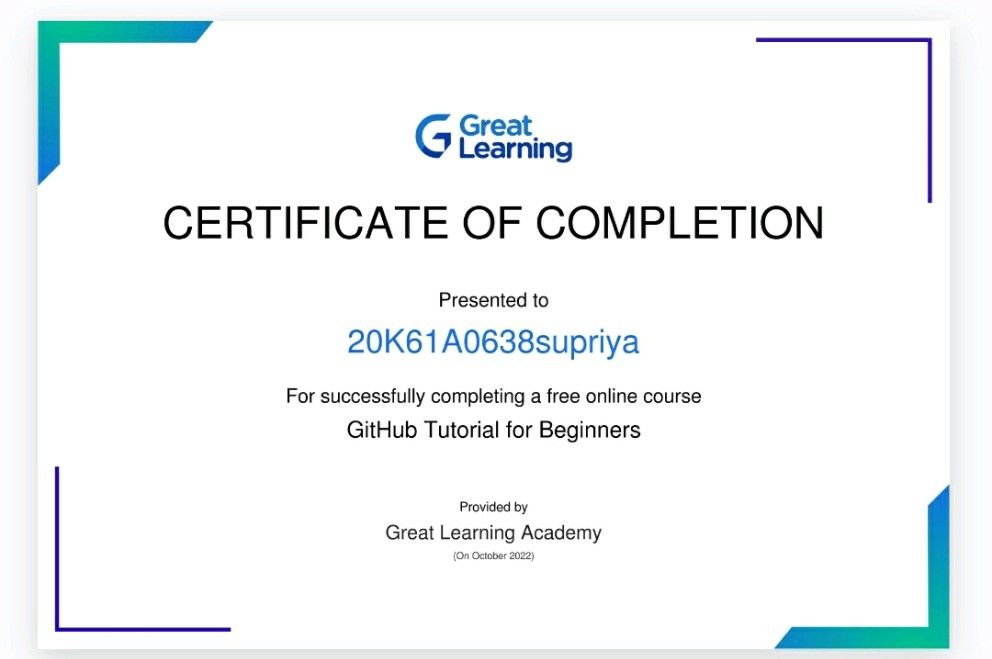 Supriya peetani on LinkedIn: #greatlearningacademy #greatlearning # ... Supriya peetani on LinkedIn: #greatlearningacademy #greatlearning # ...