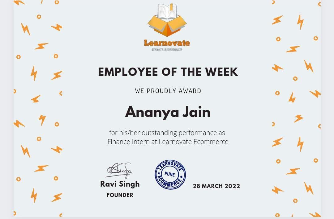 Ananya Jain on LinkedIn: Hi connections, It gives me immense pleasure ... Ananya Jain on LinkedIn: Hi connections, It gives me immense pleasure ...