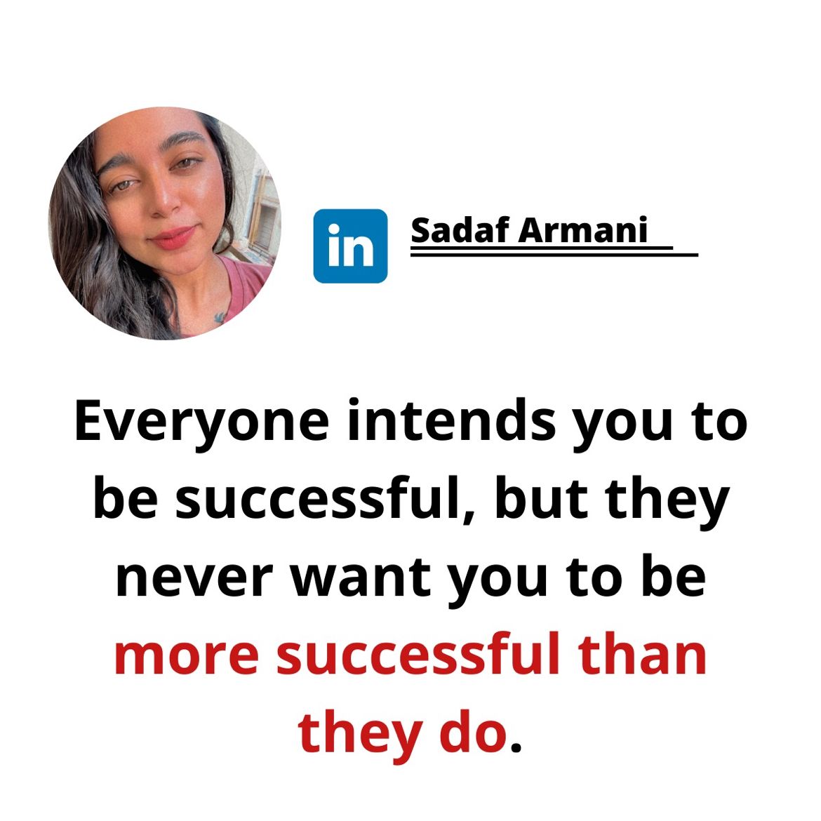 Sadaf Armaani posted on LinkedIn Sadaf Armaani posted on LinkedIn