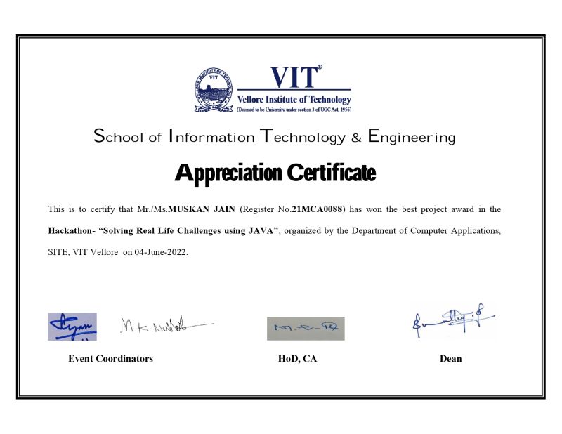 Muskan Jain on LinkedIn: #team #project #appreciation #certificate # ... Muskan Jain on LinkedIn: #team #project #appreciation #certificate # ...