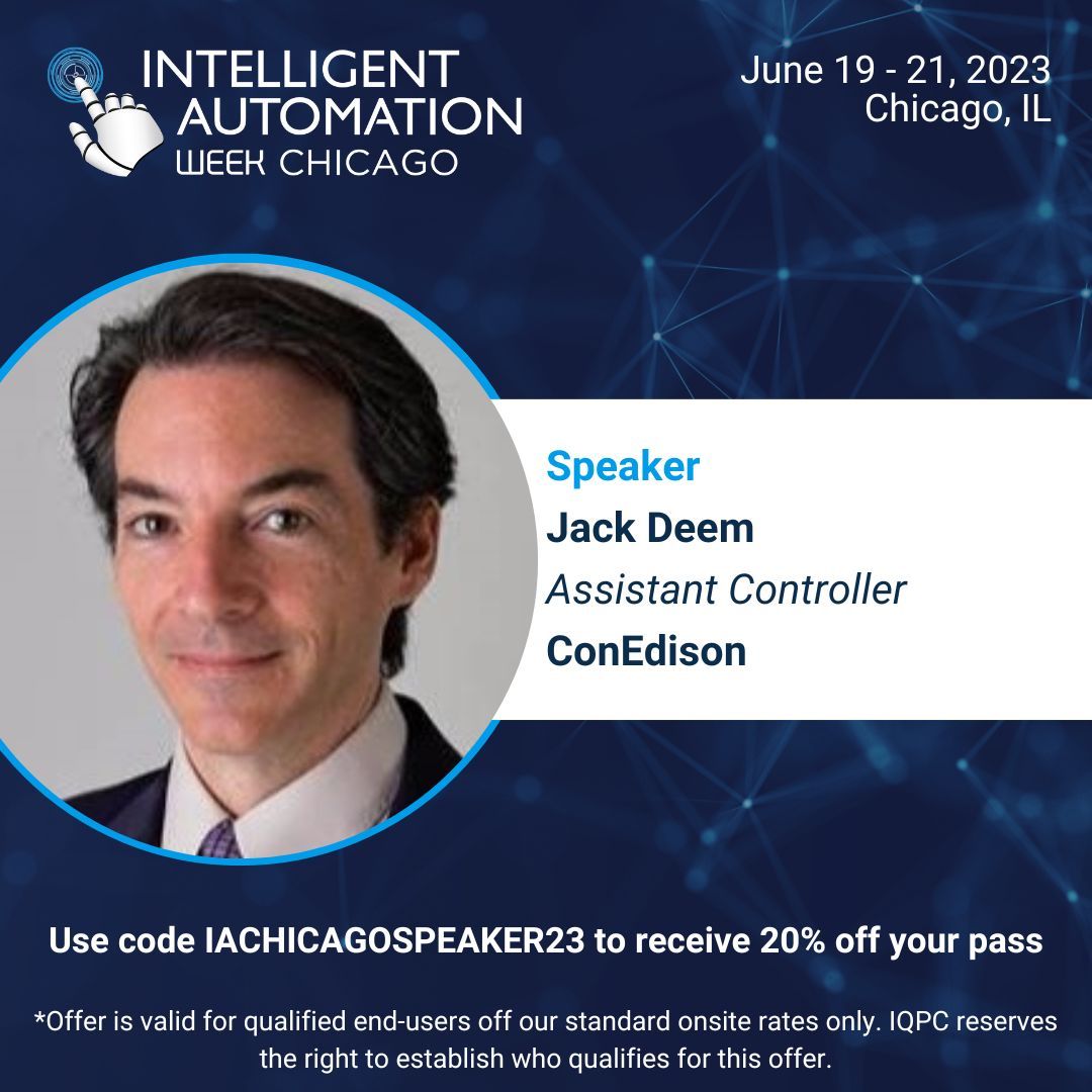 Jack Deem on LinkedIn: Intelligent Automation Week Chicago 2023 IA Week ... Jack Deem on LinkedIn: Intelligent Automation Week Chicago 2023 IA Week ...