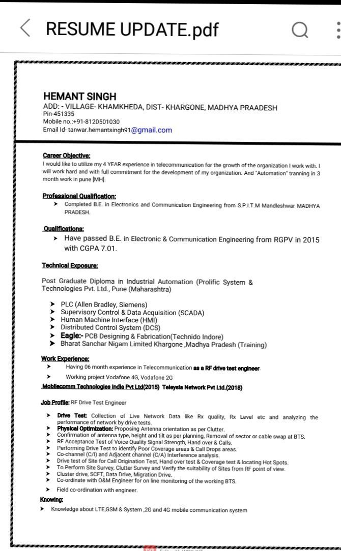 Hemant Singh Tanwar on LinkedIn: Resume Hemant Singh Tanwar on LinkedIn: Resume