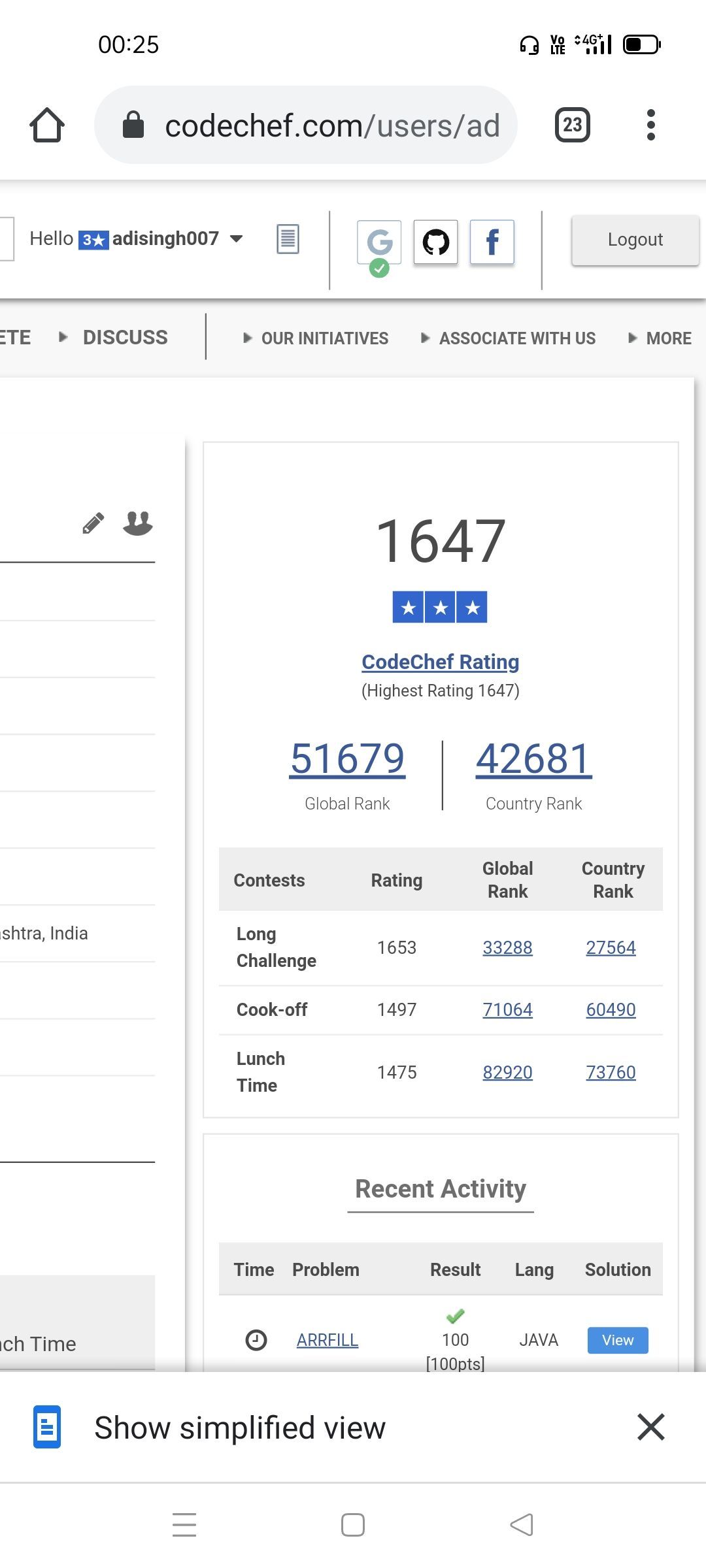 Aditya Singh on LinkedIn: #codechef #competitiveprogramming #leetcode # ... Aditya Singh on LinkedIn: #codechef #competitiveprogramming #leetcode # ...