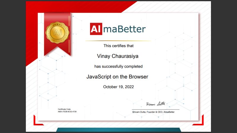 Vinay Chaurasiya on LinkedIn: Javascript on the Browser...#competency ... Vinay Chaurasiya on LinkedIn: Javascript on the Browser...#competency ...