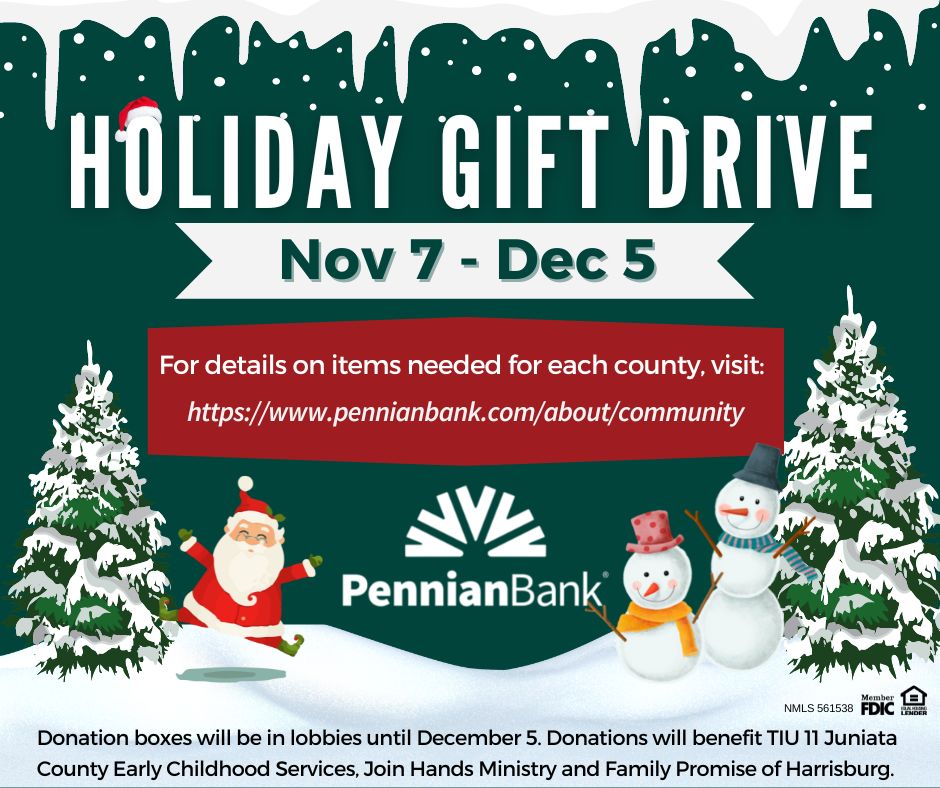 Pennian Bank on LinkedIn: Today kicks off our Holiday Gift Drive!🎁 ... Pennian Bank on LinkedIn: Today kicks off our Holiday Gift Drive!🎁 ...