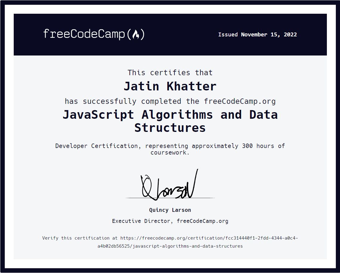 Jatin Khatter on LinkedIn: #javascript #datastructures #algorithms Jatin Khatter on LinkedIn: #javascript #datastructures #algorithms