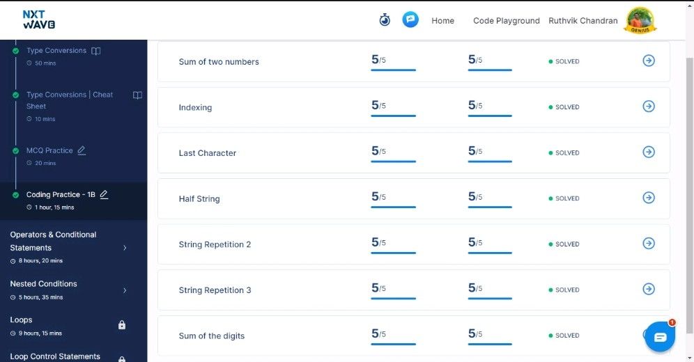 Ruthvik Chandran Adepu on LinkedIn: #coding #nxtwave #rahulattuluri ... Ruthvik Chandran Adepu on LinkedIn: #coding #nxtwave #rahulattuluri ...
