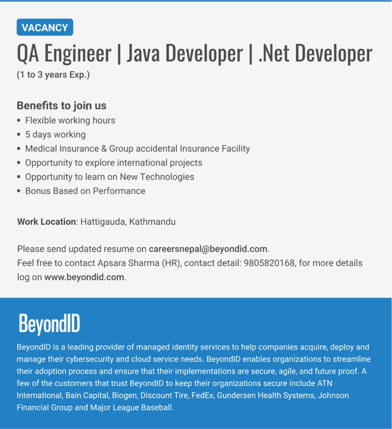 Sashi Shrestha on LinkedIn: #hiring #qaengineer #java #dotnet #develop Sashi Shrestha on LinkedIn: #hiring #qaengineer #java #dotnet #develop