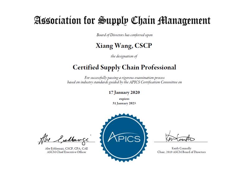 Dicky Wang(CSCP/PMP) on LinkedIn: cheers 😄 got my new certificate Dicky Wang(CSCP/PMP) on LinkedIn: cheers 😄 got my new certificate