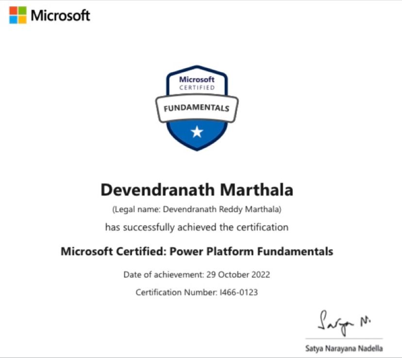 Devendranath Reddy Marthala on LinkedIn: #microsoftlearn Devendranath Reddy Marthala on LinkedIn: #microsoftlearn