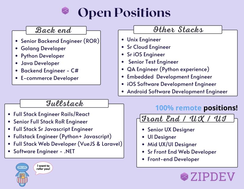 Zipdev on LinkedIn: Are you looking to change your working environment ... Zipdev on LinkedIn: Are you looking to change your working environment ...