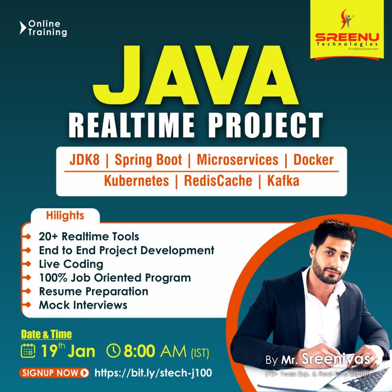 Sreenu Technologies on LinkedIn: #javarealtimeproject #javafullstack # ... Sreenu Technologies on LinkedIn: #javarealtimeproject #javafullstack # ...