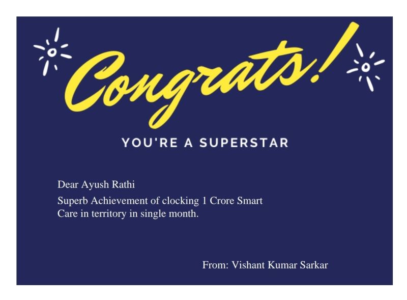 Ayush Rathi on LinkedIn: #asianpaints #milestoneachievement Ayush Rathi on LinkedIn: #asianpaints #milestoneachievement