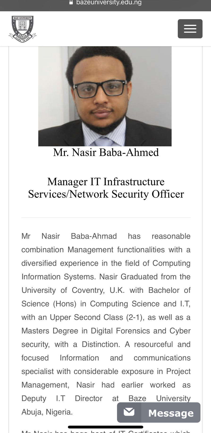 Dr. Nasir Baba-Ahmed, CHFI, CEH, ACE, MTCNA on LinkedIn: Extracts from ... Dr. Nasir Baba-Ahmed, CHFI, CEH, ACE, MTCNA on LinkedIn: Extracts from ...