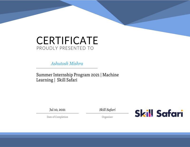 ASHUTOSH MISHRA on LinkedIn: #ml #internship #dataanalytics #skills # ... ASHUTOSH MISHRA on LinkedIn: #ml #internship #dataanalytics #skills # ...
