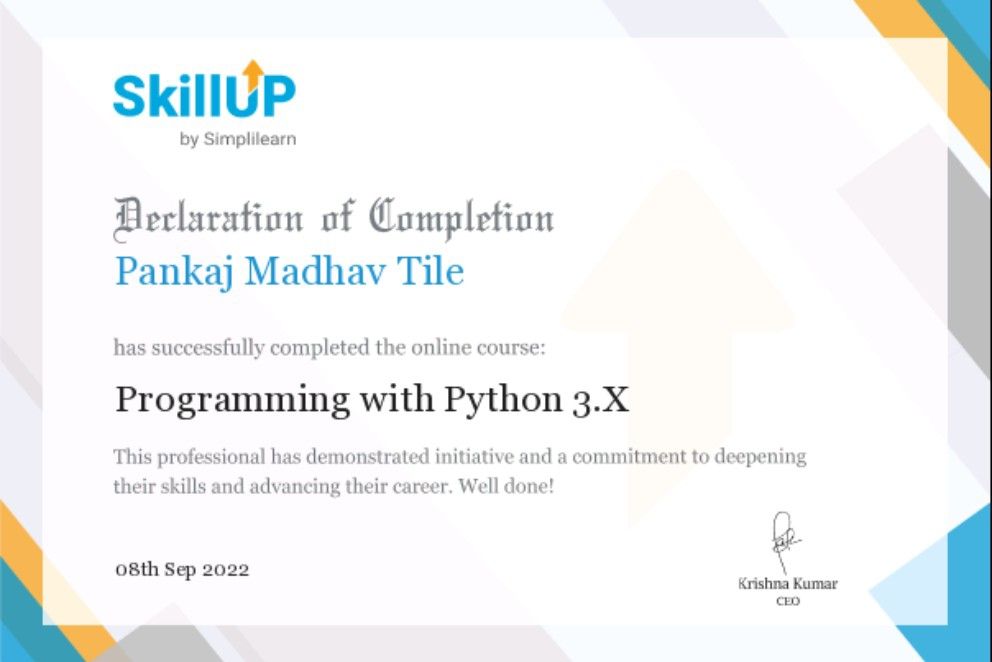 Pankaj Tile on LinkedIn: #python Pankaj Tile on LinkedIn: #python