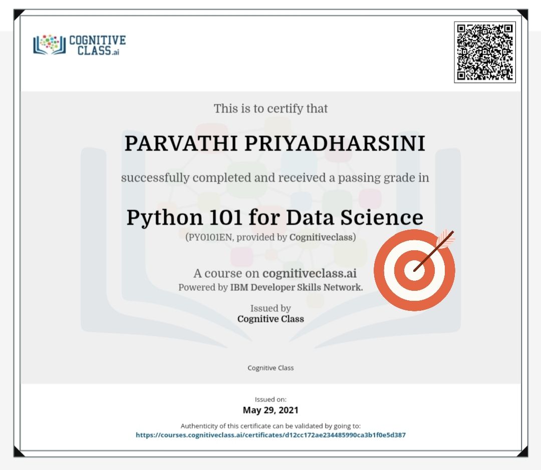 Parvathi Priyadharsini on LinkedIn: Successfully completed my ... Parvathi Priyadharsini on LinkedIn: Successfully completed my ...