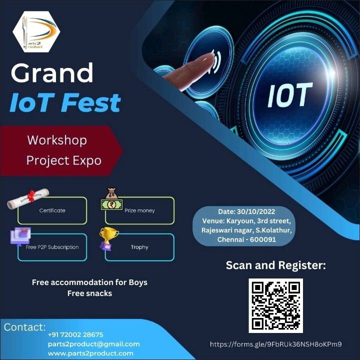 Sakthivel P on LinkedIn: *Grand IoT Fest* * Workshop * Project Expo ... Sakthivel P on LinkedIn: *Grand IoT Fest* * Workshop * Project Expo ...