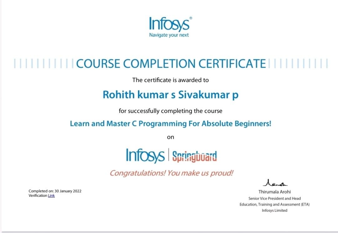 ROHITH KUMAR on LinkedIn: #cprogramminglanguage ROHITH KUMAR on LinkedIn: #cprogramminglanguage