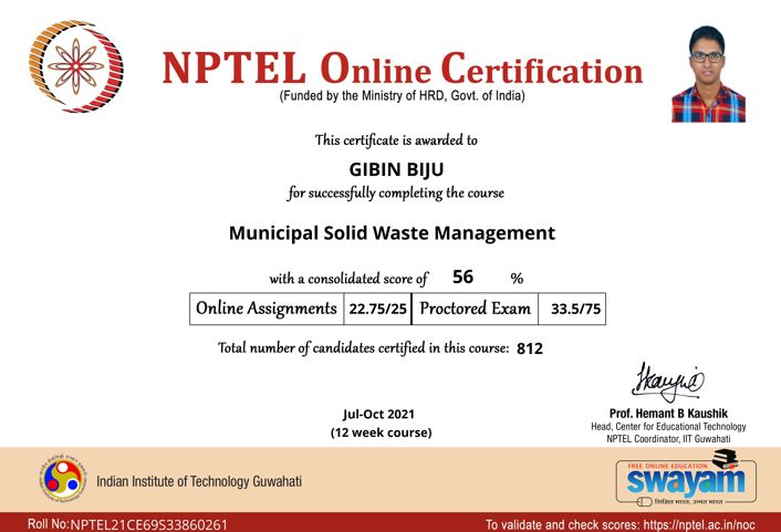 Gibin Biju Aff.M.ASCE on LinkedIn: #iitguwahati #nptel #wastemanagement ... Gibin Biju Aff.M.ASCE on LinkedIn: #iitguwahati #nptel #wastemanagement ...