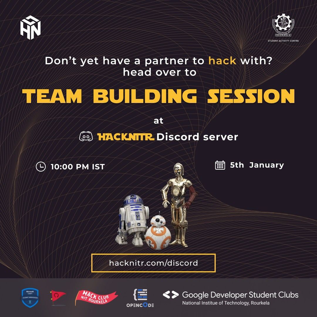 HackNITR Hackathon on LinkedIn: #team #hacknitr #hackathon HackNITR Hackathon on LinkedIn: #team #hacknitr #hackathon