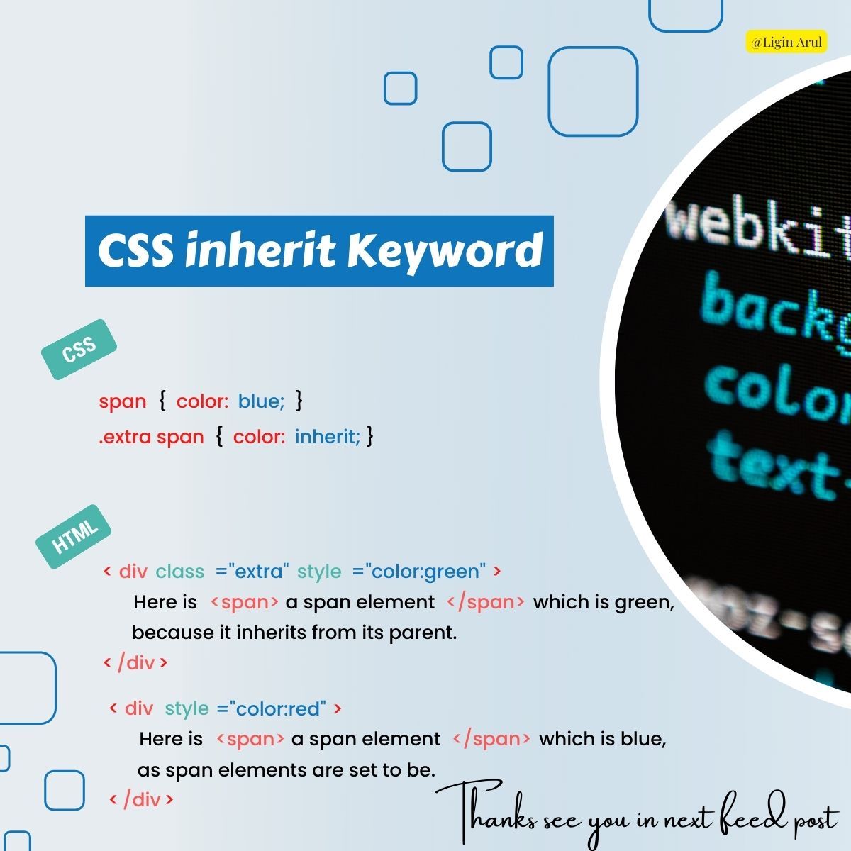 Ligin Arul on LinkedIn: #css #html #css3 #html5 #htmlcss #dailylearning ... Ligin Arul on LinkedIn: #css #html #css3 #html5 #htmlcss #dailylearning ...