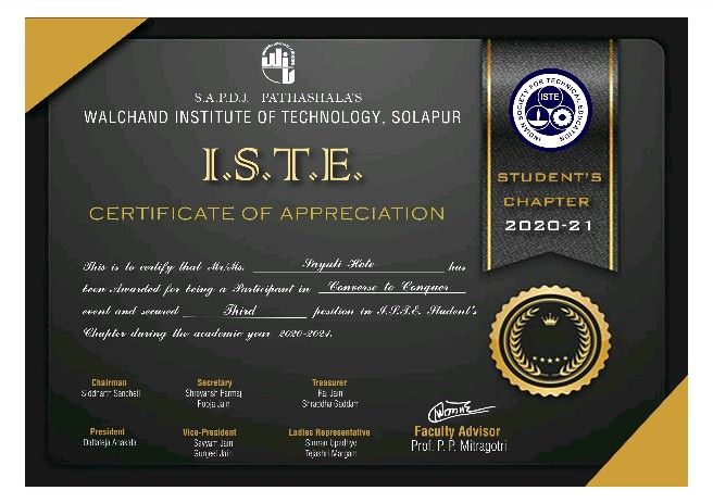 Sayali Hote posted on LinkedIn Sayali Hote posted on LinkedIn