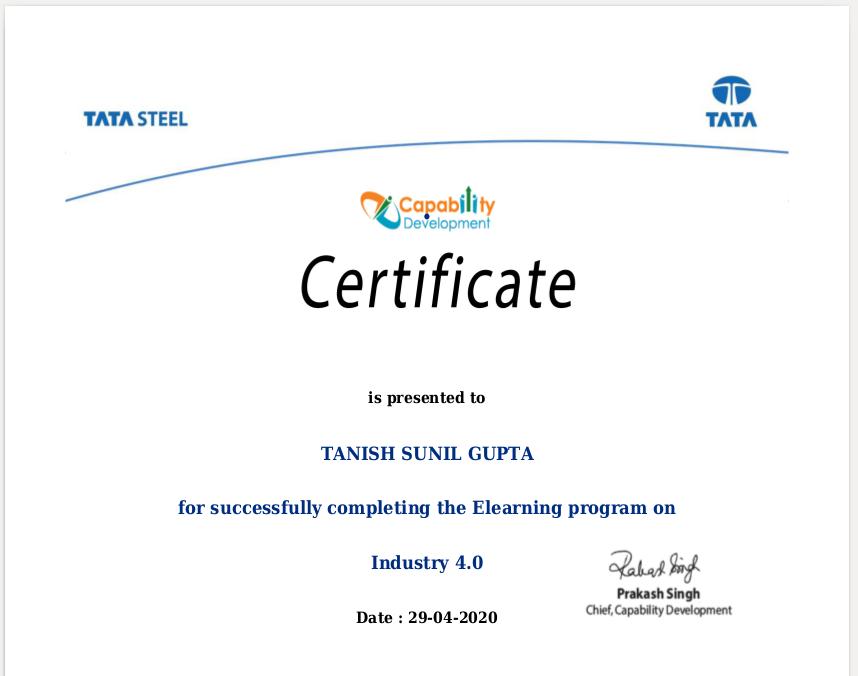 Tanish Gupta on LinkedIn: #lockdownlearning #successfully #completed # ... Tanish Gupta on LinkedIn: #lockdownlearning #successfully #completed # ...